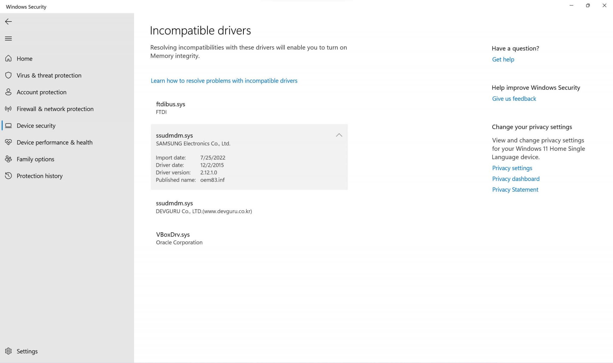 [fixed] memory integrity is off your device may be vulnerable on ...