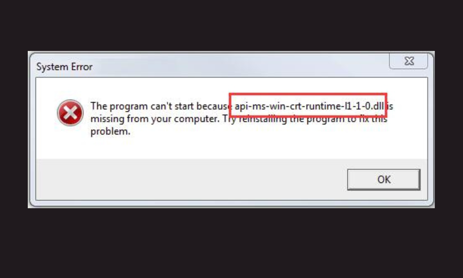 api-ms-win-crt-runtime-l1-1-0.dll : Free Download for windows 32 and 64